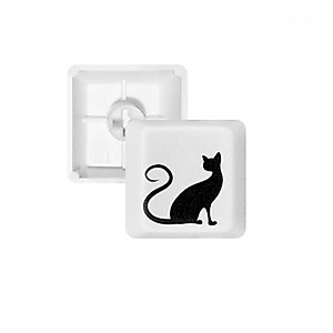 DIYthinker Elegant Black Cat Animal Outline Keycap Mechanical Keyboard PBT Gaming Upgrade Kit