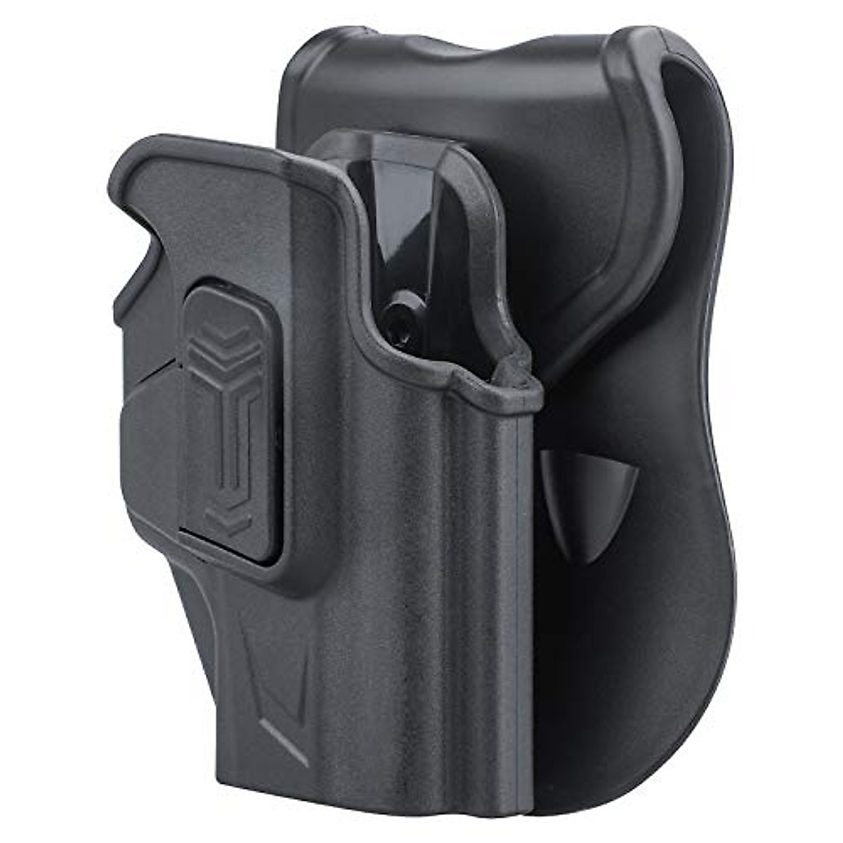 Gun Holster for Springfield Hellcat 9mm Micro-Compact, Springfield Hellcat with Optic, OWB Paddle Holster, Tactical Belt Holsters, 360° Adjustable Holster, Quick Release - Right Handed