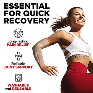 Premium Elastic Bandage Wrap – 8pk (4x3”, 4x4”) + 24 Extra Clips – Strong Compression Bandage Wrap - Wrist, Ankle, Foot, Knee Wrap