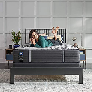 Sealy Posturepedic Plus, Tight Top 15 Plush Ultra Soft Mattress with Surface-Guard and 5-Inch Foundation, Queen, Grey