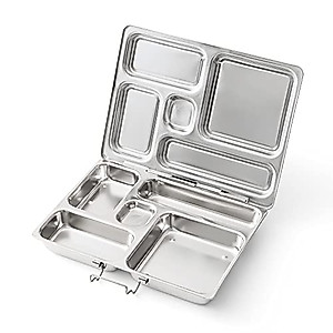 PlanetBox ROVER Classic Stainless Steel Bento Lunch Box with 5 Compartments (P5000N)