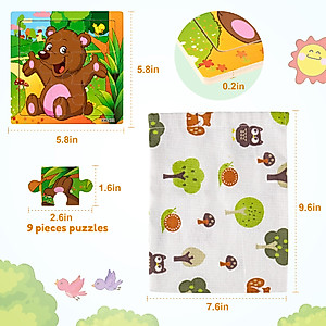 SYNARRY 48 Pieces Solar System Puzzles for Kids Ages 3-5, Planet Wooden Jigsaw Puzzles for Kids, Rocket Space Floor Puzzles with Storage Tray, Educational Learning Toys Gift Game for Boys Girls