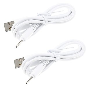 2pcs USB Charger Replacement for Stylus Pen Tablet Pen for Huion P80/PE330/PF150 Graphics Pen Barrel Jack 2.0mm USB Cord Charging Cable, for GAOMON PD1560, for UGEE M708 / 2150 DC 2.0 Cable