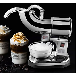 KZHFS Full Stainless Steel Ice Crushers Shavers Electric Ice Smoothies Maker Blender Machine for Coffee Bar Shop