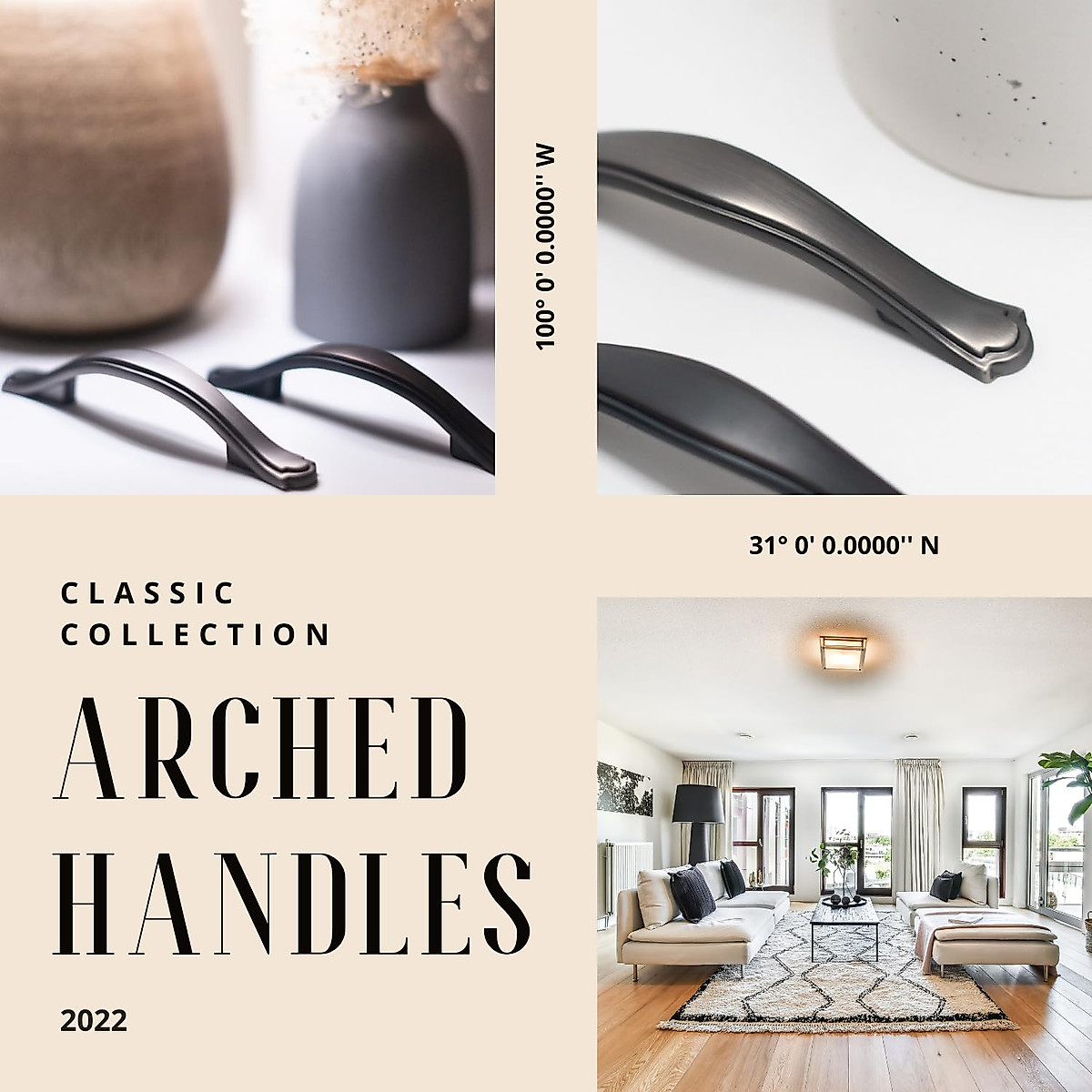 HESTIA HARDWARE 10 Pack | Black Cabinet Pulls 3 Inch Kitchen Cabinet Handles Kitchen Handles for Cabinets Bedroom Drawer Pulls Cupboard Handles (Z8.10.D)