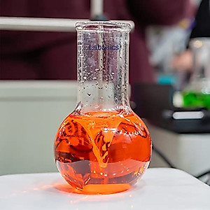 Labasics 5-Pack Stir Bar Set, 10 mm PTFE-Coated Magnetic Stirring Bars White Laboratory Stir Mixer for Stirrers, 5 PK