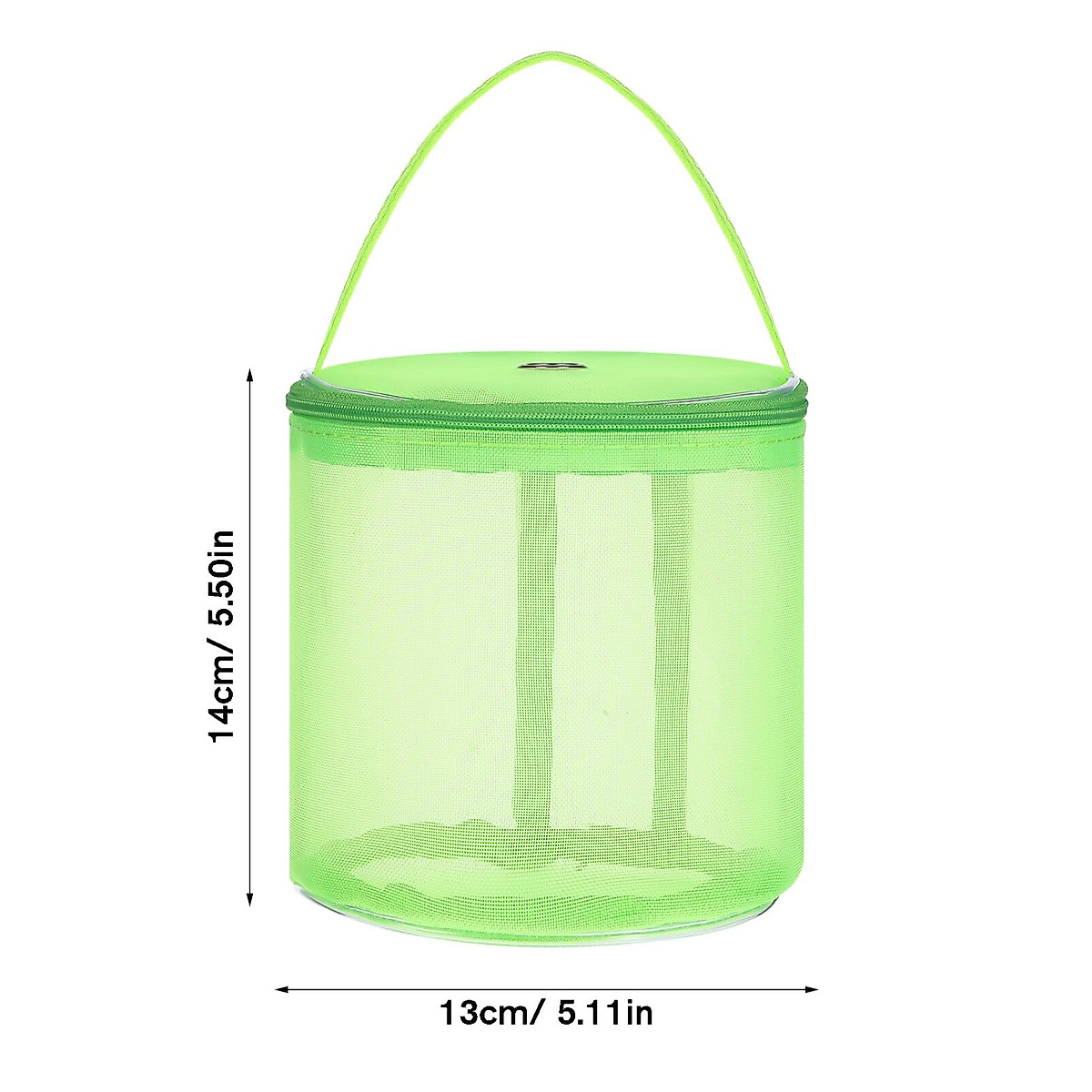 Ciieeo 2 Pcs Yarn Storage Bag Mesh Knitting Bag Portable Round Yarn Balls Organizer Yarn Wool Storage Bag for Sewing Accessories, Yarn Balls and Crochet Kits