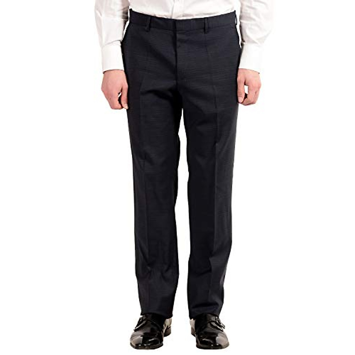 Hugo Boss "Huge6/Genius4WE Men's 100% Wool Three-Piece Suit US 40L IT 50L Blue