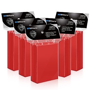 500 Counts Card Sleeves, Matte Card Sleeves Deck Card Protectors, Trading Card Sleeves Fit for MTG, Baseball Cards, Sports Cards, Game Cards (Matte Red)