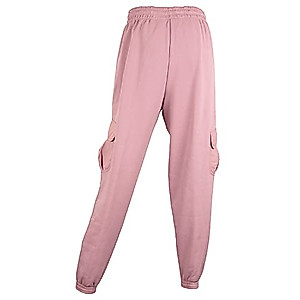 adidas Women's Utility Fleece Jogger Pants, Magic Mauve Large