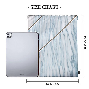 Marble Wall Drawstring Backpack For Men And Women'S Sports And Fitness Bag, Large Size, Zippered Pocket, Lightweight, Foldable And Portable For Travel