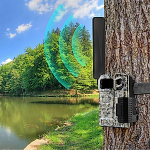 Bingfu 4G LTE Cellular Trail Game Camera Antenna 9dBi RP-SMA Male (2-Pack) Compatible with Spypoint Stealth Cam Tactacam Cuddeback Camera Wireless Router Security Camera