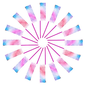 HiUnicorn 14PCS Sparkling Dance Ribbon for Kids Girls Princess Mermaid Ballet Ballerina Gymnastics Birthday Party Favors Decorations, Kids Twirling Streamer Ribbon Dancer Wands for Outdoor Toys