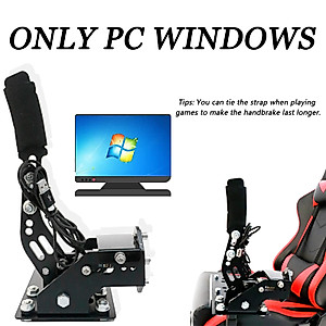 Anman USB Handbrake with Adapter Plate for PC Windows 14 Bit Professional Gaming Peripherals fit Racing Games Logitech G27 G25 G29 G920 G923 Thrustmaster T500 T300