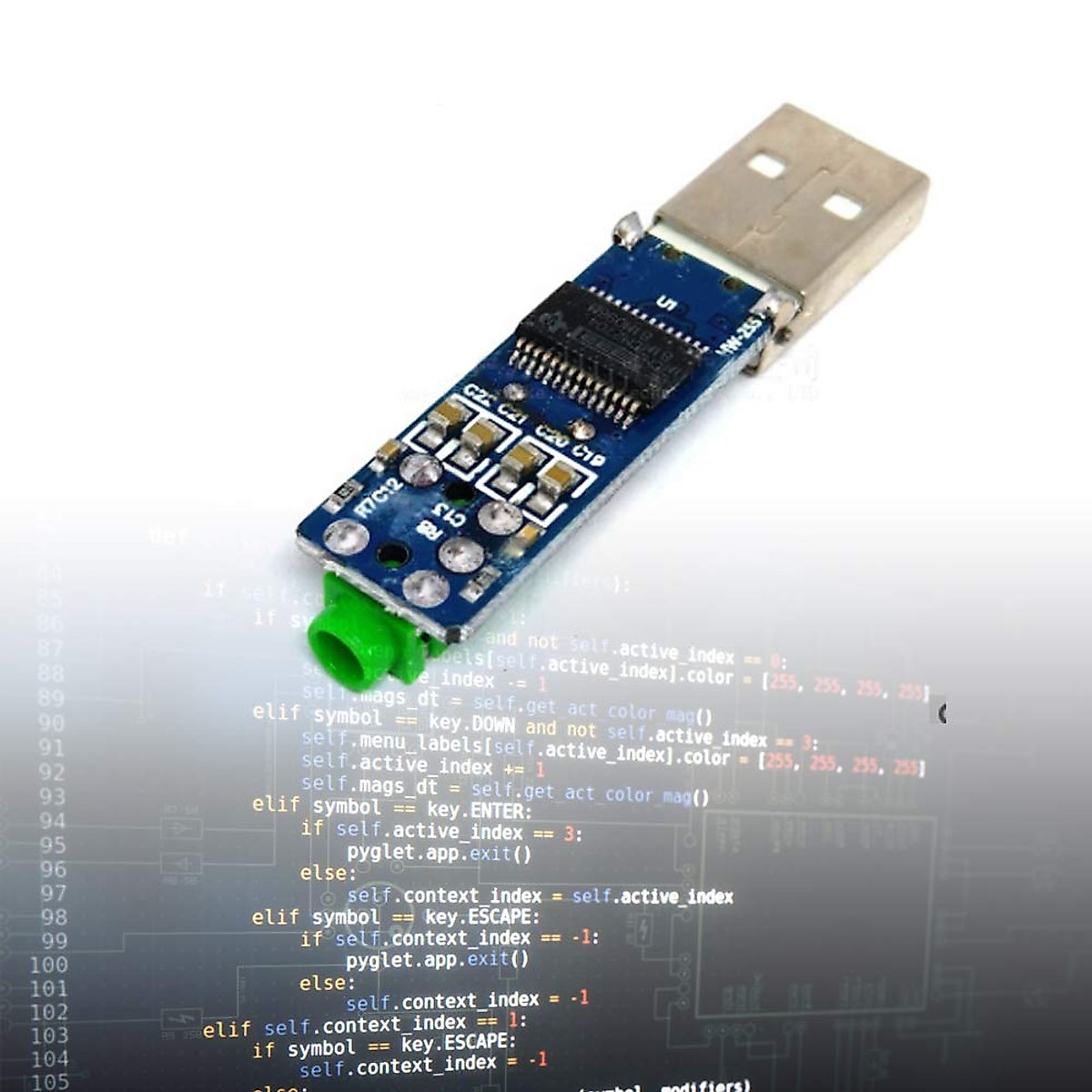 Comimark 1Pcs 5V USB Powered PCM2704 Mini USB Sound Card DAC Decoder Board for PC Computer