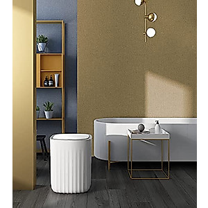 ELPHECO 3.5 Gallon Waterproof Motion Sensor Bedroom Trash Can with Lid, Automatic Garbage Bin for Bathroom Living Room Office, Grey