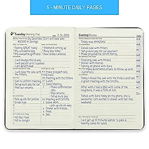 Goal Crazy Undated Planner - 90 Day Guided Journal, 2023 2024 Weekly Organization, Productivity Habit Tracker, Inspirational, Life Setting, Rose Gold, Pink Leather, Almond Pages
