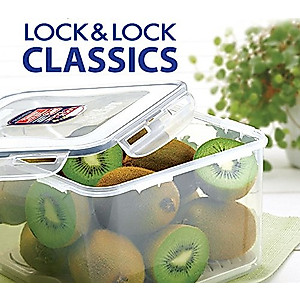 Lock & Lock Plastic Food Storage Airtight Container Set (2300ml/78oz+1000ml/34oz+(180ml/6oz×2))