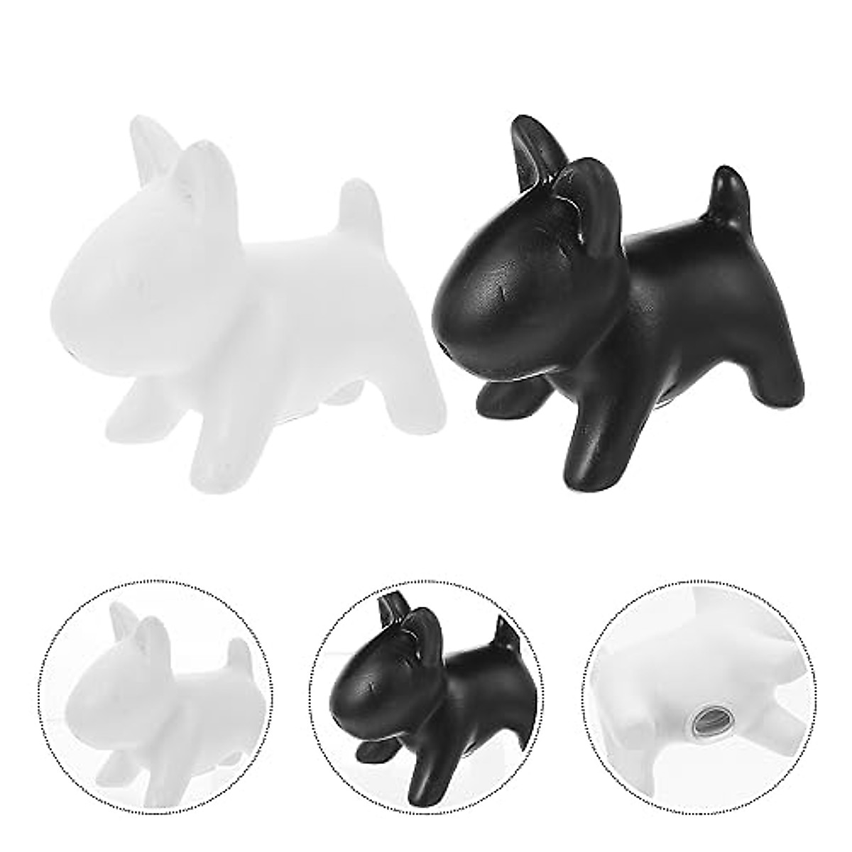 UPKOCH 2pcs Dog Salt and Pepper Shaker Set Cute Ceramic Dog Figurine Spices Jars Condiment Pots Seasoning Container Novelty Puppy Kitchen Accessories for Dog Lover
