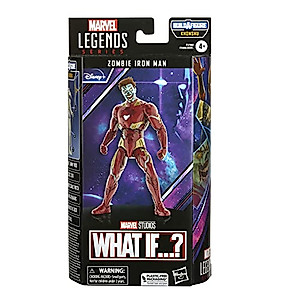 Marvel Legends Series MCU Disney Plus What if Zombie Iron Man Action Figure 6-inch Collectible Toy, 4 Accessories