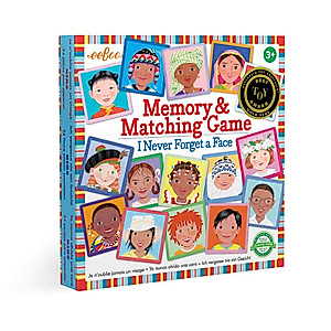 eeBoo: I Never Forget a Face, Memory & Matching Game, Developmental and Educational, 24 Pairs to Match, Single or Multiplayer Function, for Ages 3 and up