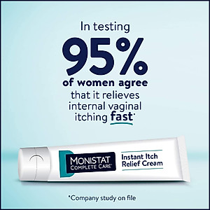 Monistat Instant Itch Relief Cream for Women, Maximum Strength Feminine Itch Care, 1 oz, 2 Pack