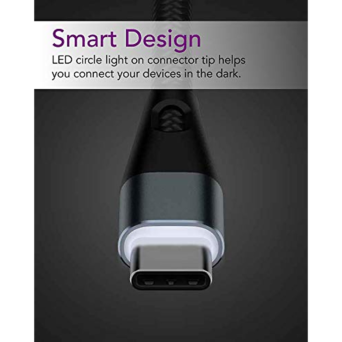 ZMI [6.6ft Black] Hi-Tension USB-C to USB Cable, Braided