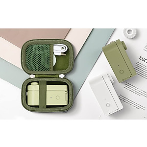 khanka Hard Travel Case Compatible with MakeID Label Maker Machine, Case Only (Green)