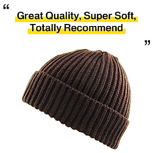 KBW-507 BRN Ribbed Knit Tie Dye Cuffed Beanie Thick Winter Ski Hat Skully Winter Warm Mens Womens Unisex