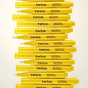 Twice Oral Wellness Extra Strength Tooth Whitening Pen - Gentle, Sensitive Teeth Whitening Pens Professional, on-The-go, or at Home use! Easy Teeth Stain Removal and Teeth Brightening. (1 Pack)