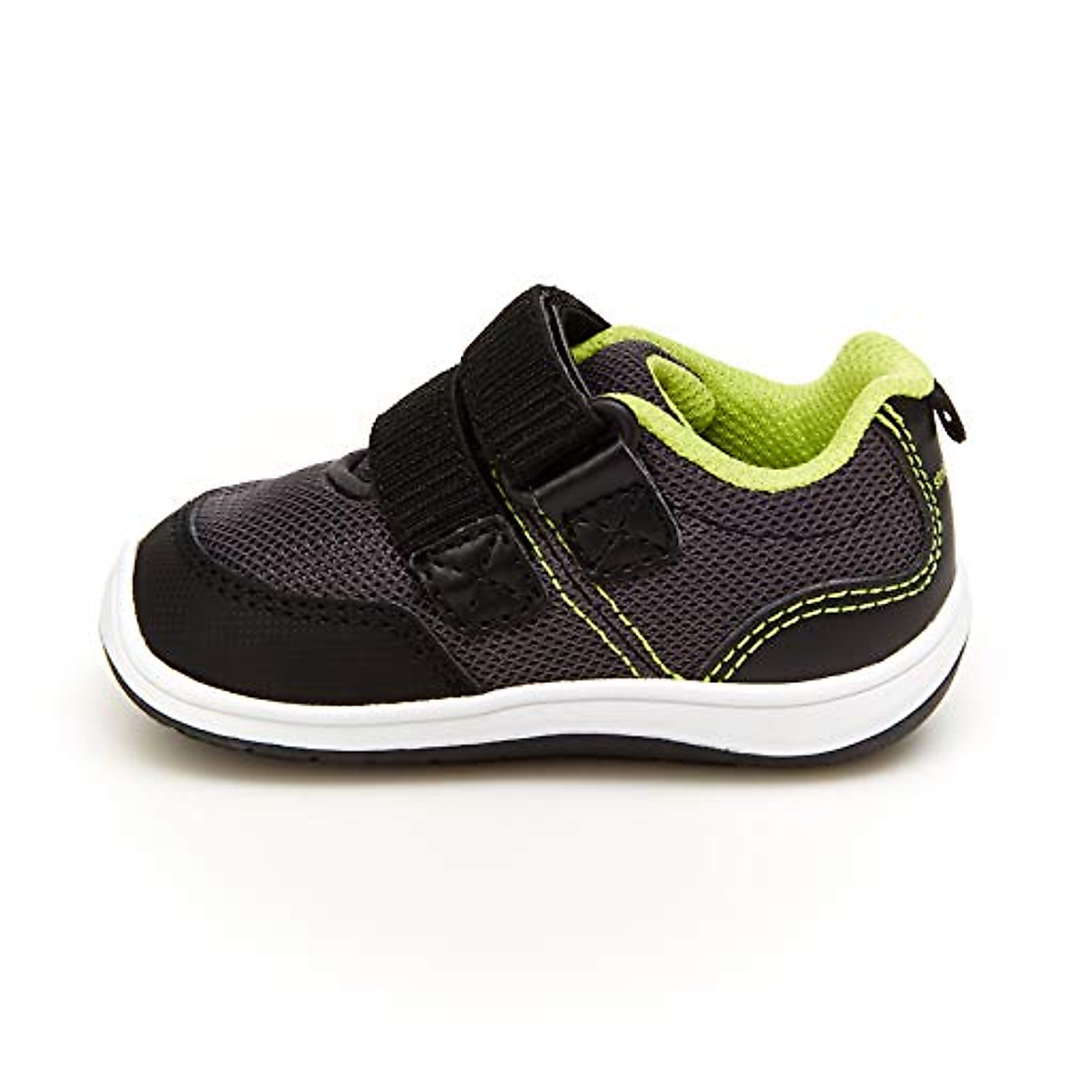 Stride Rite 360 Boy's Dash Sneaker, Black, M, 3.5 Little Kid