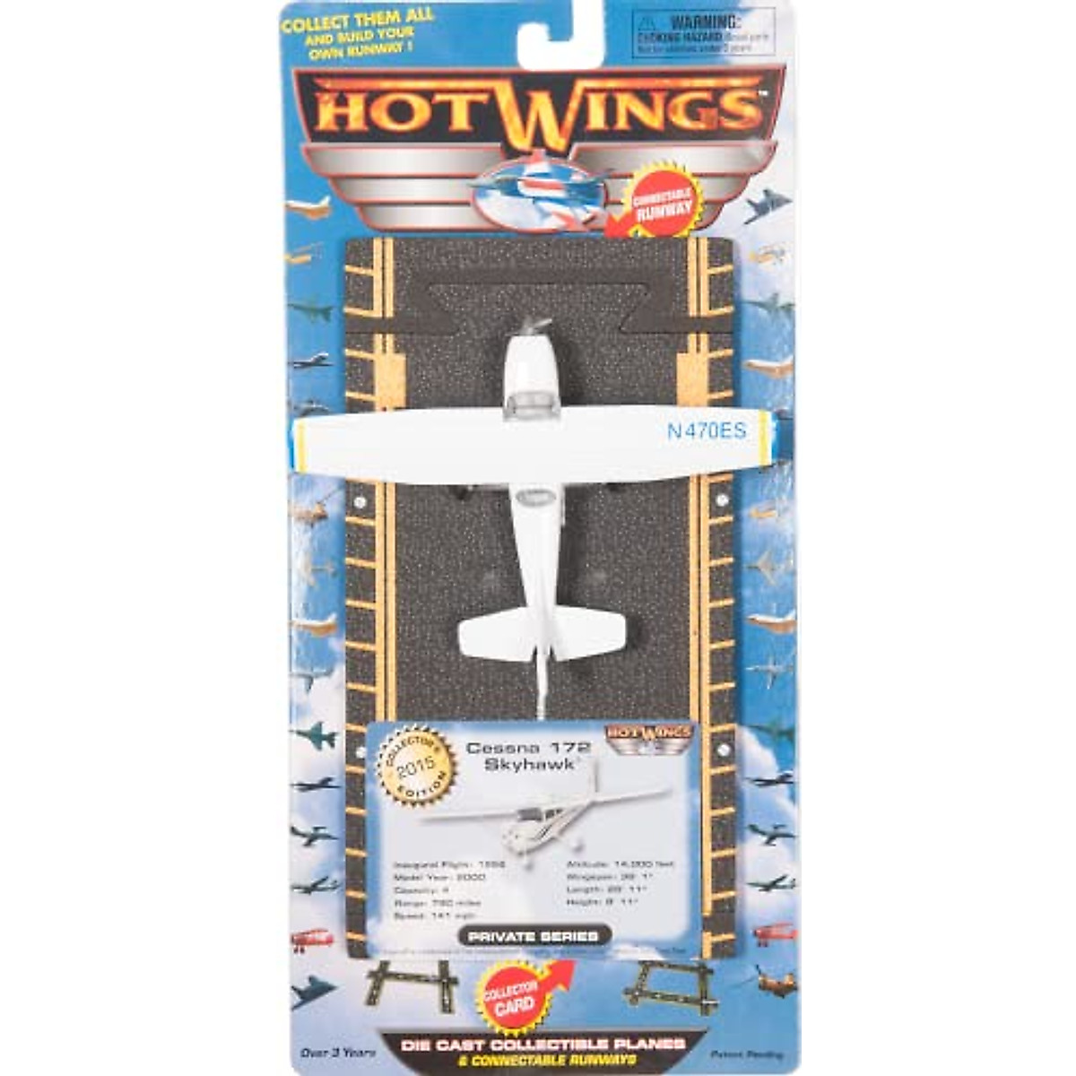 Hot Wings Planes Cessna 172 with Connectible Runway in Aviation Museums Nationwide