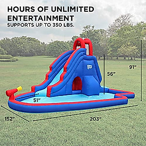 SUNNY & FUN Slide ‘N Spray Inflatable Water Slide Park