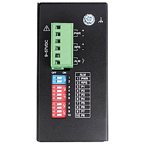 Tripp Lite Industrial 8 Port Ethernet Network Switch 10/100/1000 Mbps -40° to 167°F Temperature Range Unmanaged TAA Compliant DIN Mount (NGI-U08)