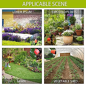 La Farah 98ft Drip Irrigation Kit, 149pcs Micro Drip System Kit with 1/4" Blank Distribution Tubing Adjustable Drip Emitters Misting Sprinkler Barbed Connectors, Garden Watering System for Plant