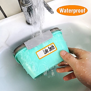 Waterproof Baby Bottle Labels for Daycare Supplies Self-laminating, Dishwasher Safe, 108 PCS Toddler Daycare Labels, School Name Labels Stickers for Kids Stuff, Kids Name Tags for Plastic Water Bottle