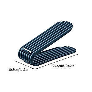 Cabilock Shoe Shelf Shoe Shelf 2 Tier Shoe Rack 4PCS Shoe Slots Organizer Shoe Rack Adjustable Shoe Stacker Space Saver for Closet Organization (Random Color) Shoe Bins Shoe Cabinet Shoe Cabinet