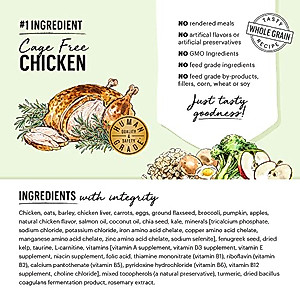 The Honest Kitchen Whole Food Clusters Puppy Whole Grain Chicken Dry Dog Food, 4 lb Bag