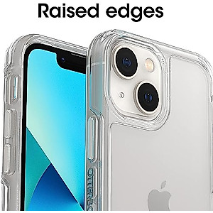 OtterBox iPhone 13 Mini & iPhone 12 Mini (Only) - Symmetry Clear Series Case - Clear - Ultra-Sleek - Wireless Charging Compatible - Raised Edges Protect Camera & Screen - Non-Retail Packaging