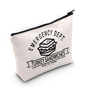 TOBGB Funny ED ER Nurse Gift Emergency Nurse Bag Emergency Room Nurse Makeup Bag Funny Nurse Gift ICU Nurse Gift (Emergency Dept Bag)