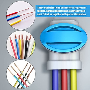 LINXIU 3 Wire Connectors Electrical IDC 314-BOX Wire Connectors Self Stripping Pigtail Connector for 22-14 AWG Cables Robotic Lawn Mowers 22Pack
