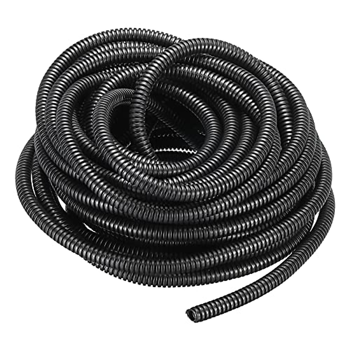 DMiotech 9mmx6mmx10m PP Non-Split Corrugated Tubing Indoor Outdoor Cord Management for Wrap Tidy Office Garden