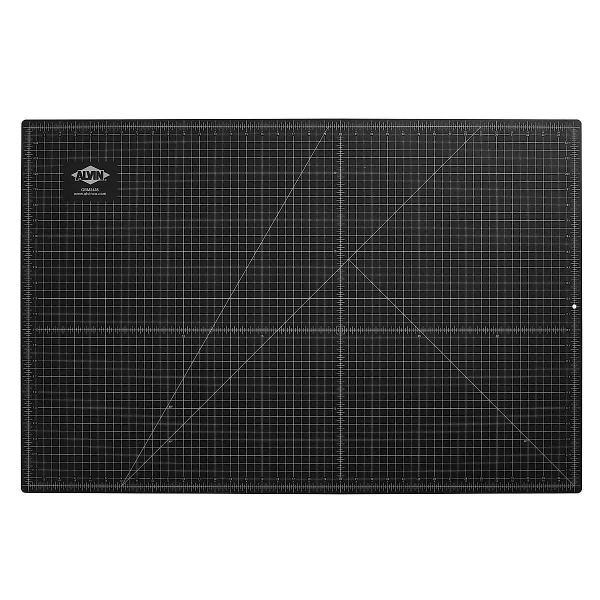 ALVIN, GBM Series Professional Self-Healing Cutting Mat, Green/Black Double-Sided, Gridded Rotary Cutting Board for Crafts, Sewing, Fabric - 24 x 36 inches