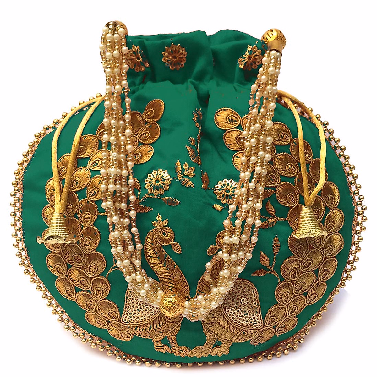 Devik Décor Devik Decor Indian Ethnic Potli Bag Ladies Handbag Purse For Bridal Party Wedding And Gifting-Design C…