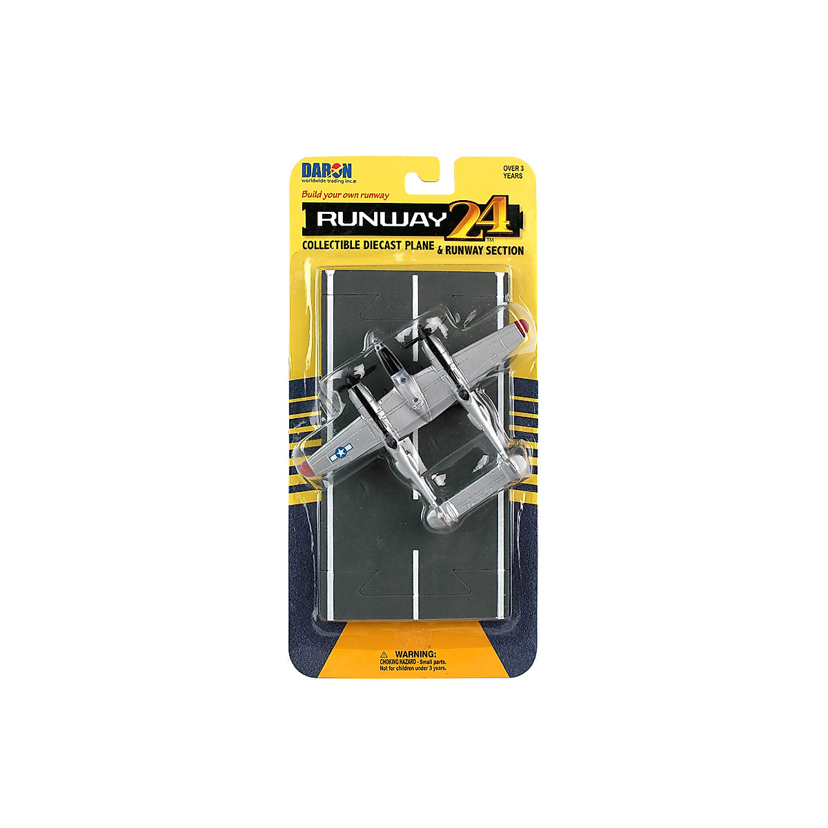 Daron Worldwide Trading Runway24 P38J Vehicle, Silver