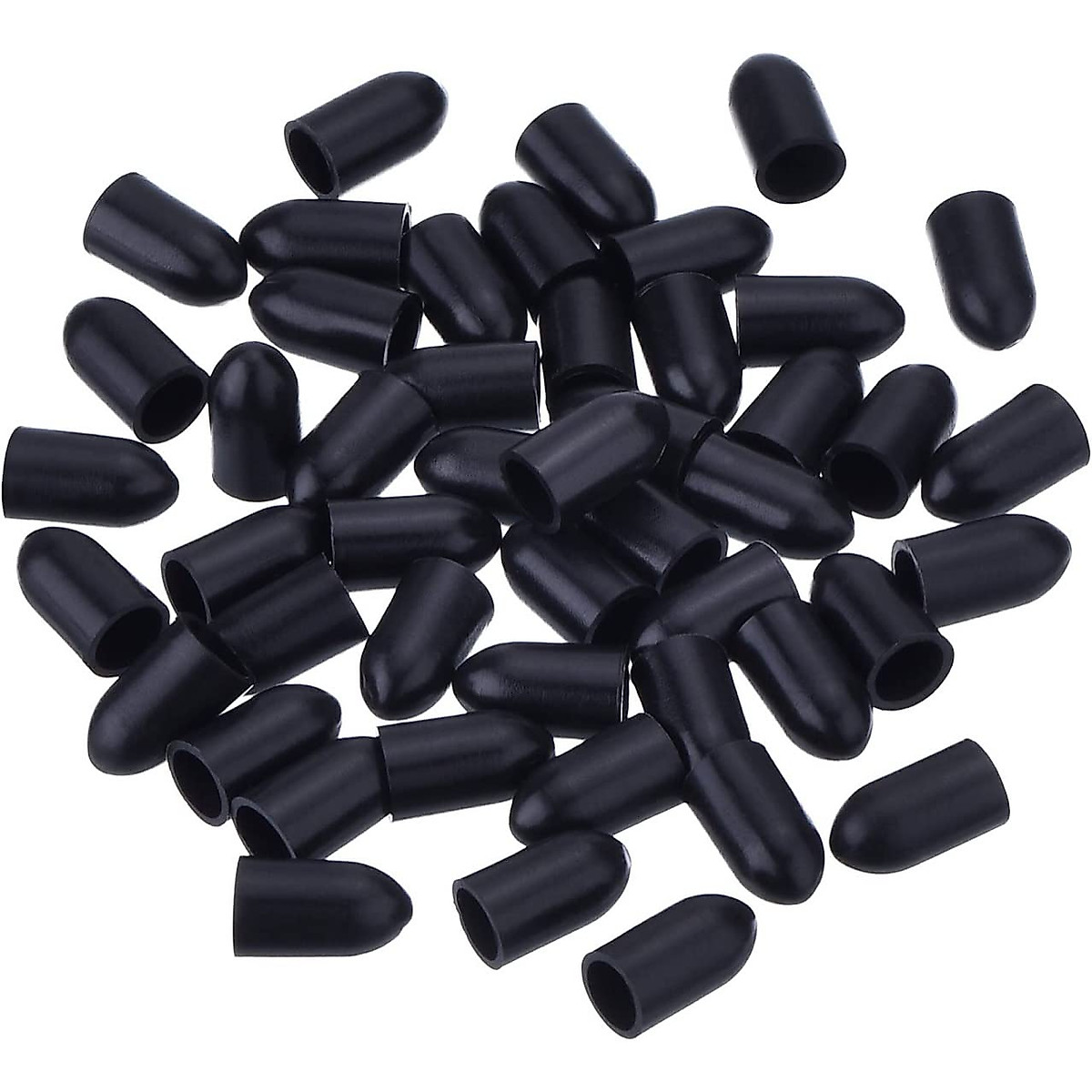 50 Pcs Pourers Dust Covers Olive Oil Liquor Bottle Pour Spout Cover Rubber Caps (Not Include the Spout)