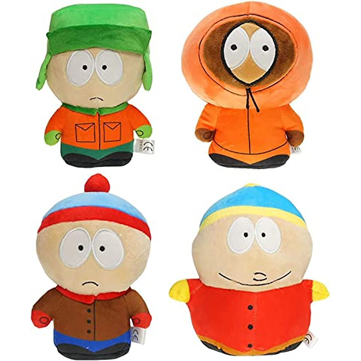 South North Park Plush Toys, 8'' Kyle Cartman Kenny Butter Doll Doll Plush Toys,Soft Cotton Stuffed Plush Doll Toy Stuffed Ornaments Gift, Anime Cartoon Fans Children Adults (4PCS)