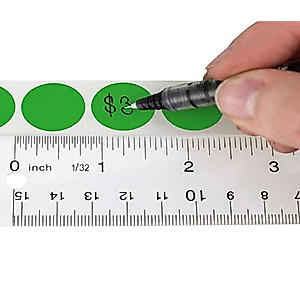 ChromaLabel 0.75 Inch Color Code Dot Labels on Sheets, 2 Colors, 1200 Stickers per Variety Pack, Red and Yellow