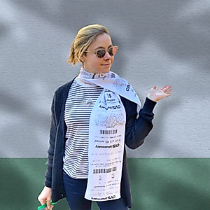 CVS Receipt Scarf, Double Sided, Hilarious 100% Fleece Scarf. Looks Like a Real CVS Receipt