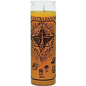 INDIO Against Harm Yellow Candle - Silkscreen 1 Color 7 Day